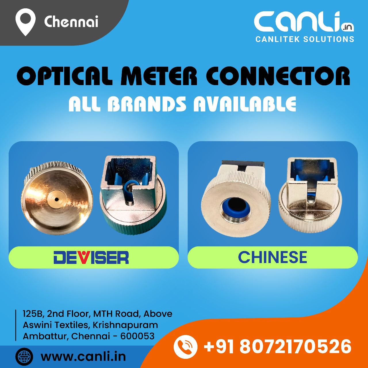 Optical Power Meter Connectors! for Deviser, DBC, Florida, Yuri ...